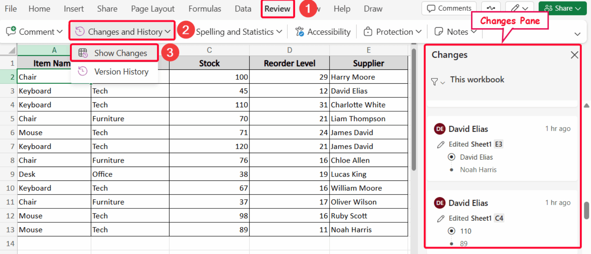 How to Check Edit History in Excel Online (2 Quick Ways) - Excel Insider
