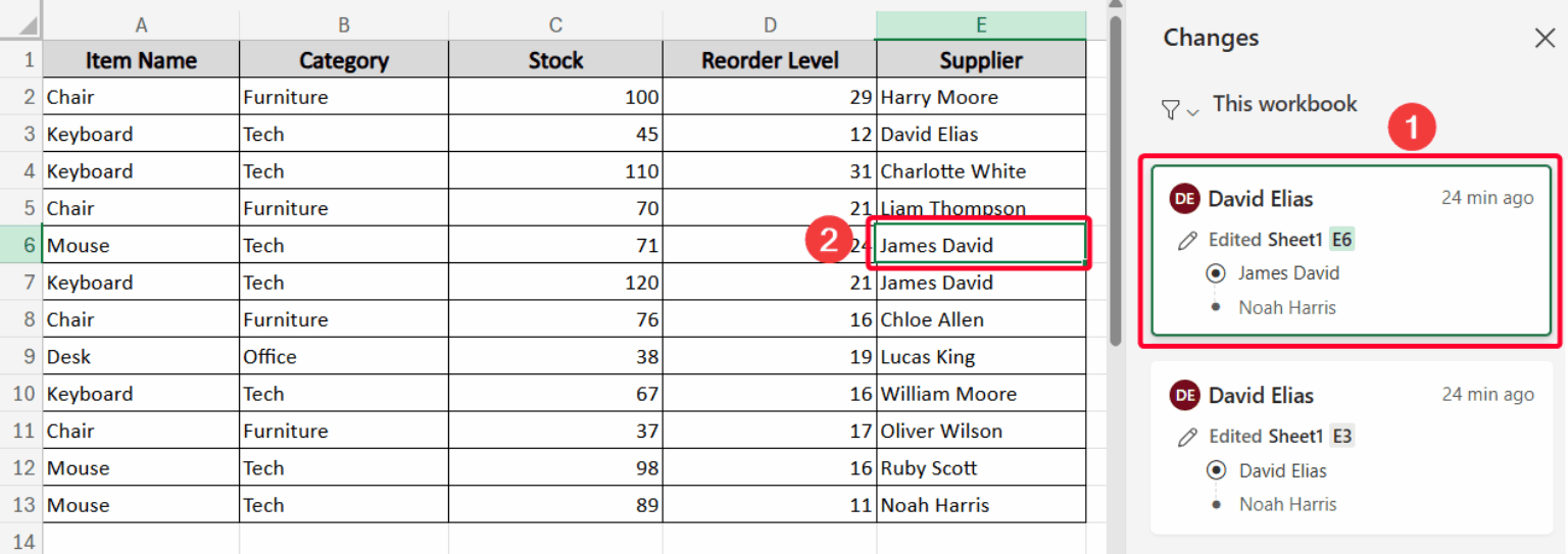 How to Check Edit History in Excel Online (2 Quick Ways) - Excel Insider