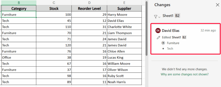 How to Check Edit History in Excel Online (2 Quick Ways) - Excel Insider