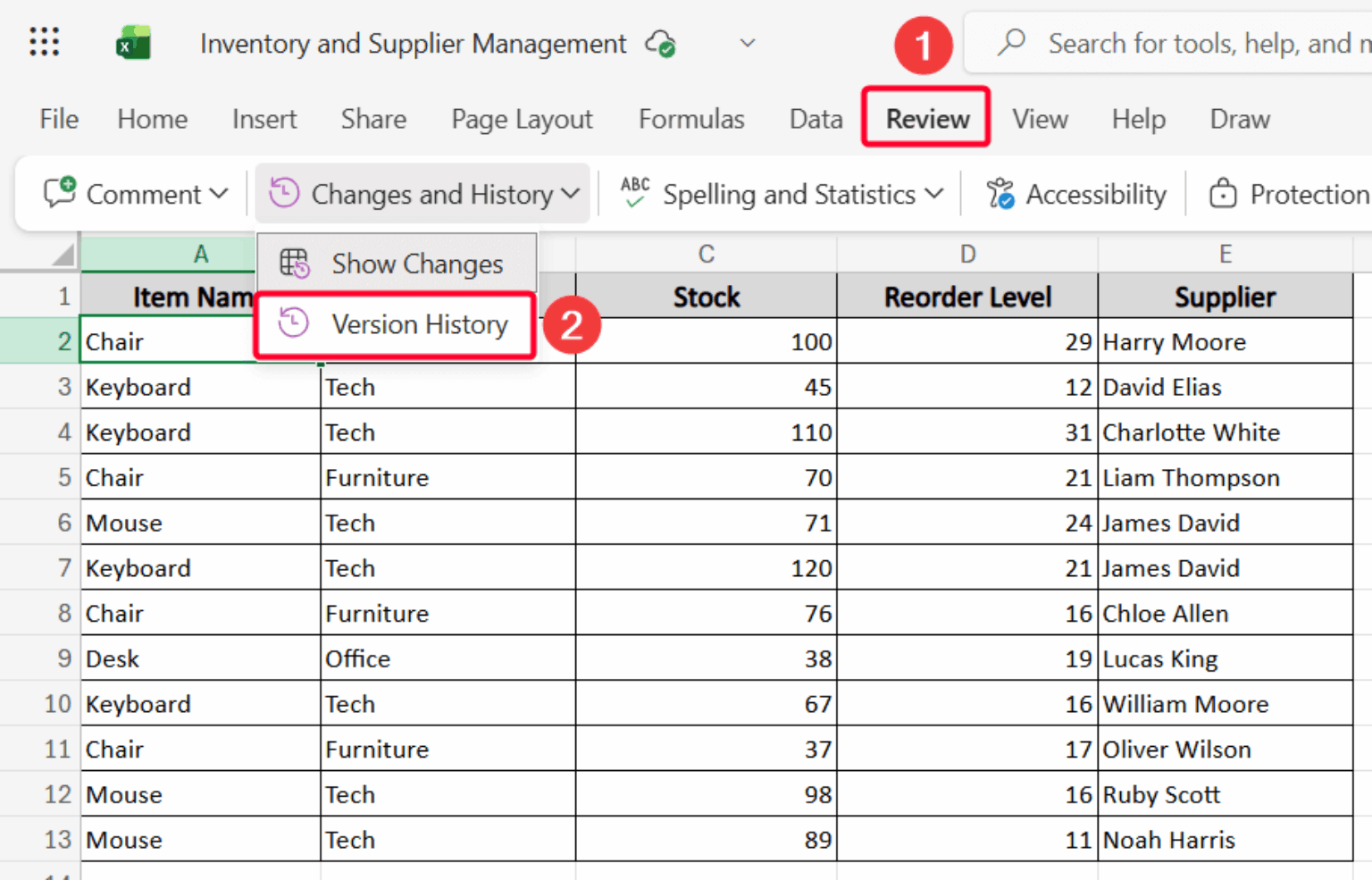 How to Check Edit History in Excel Online (2 Quick Ways) - Excel Insider