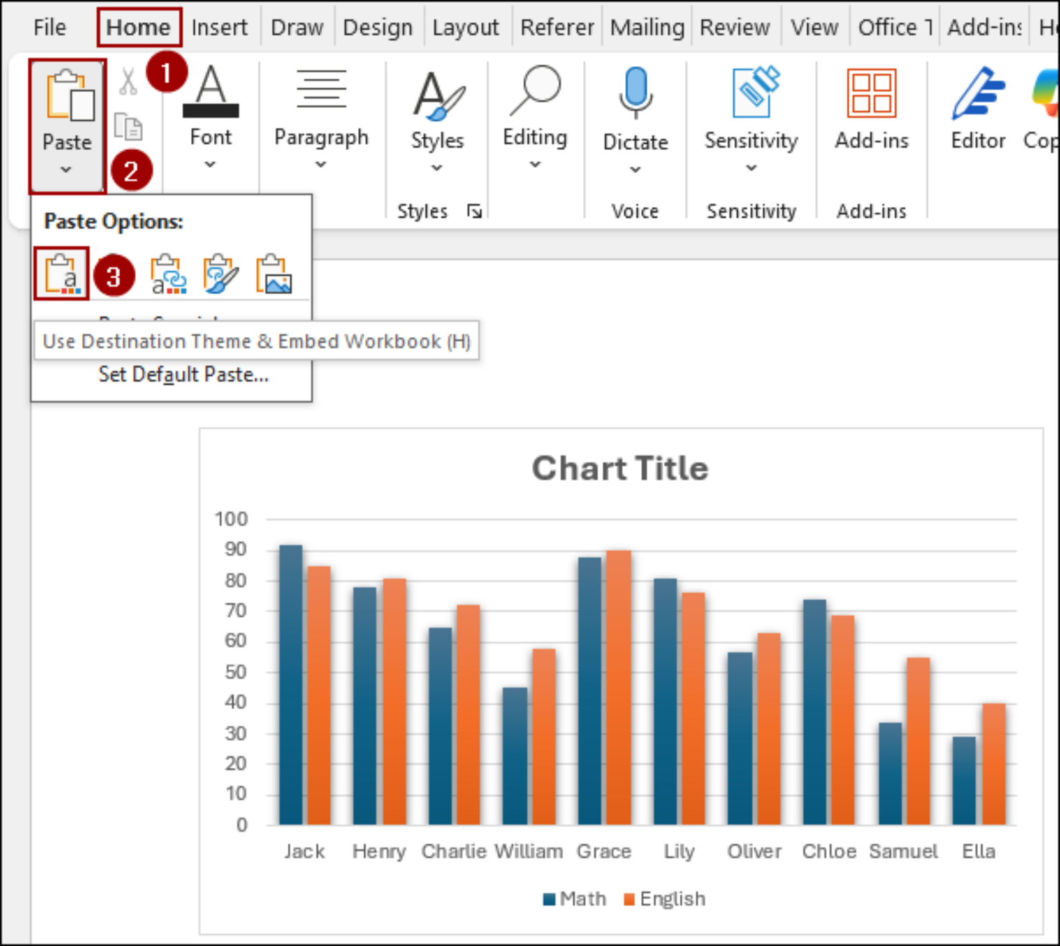 How to Copy a Chart from Excel to Word (2 Suitable Methods) - Excel Insider