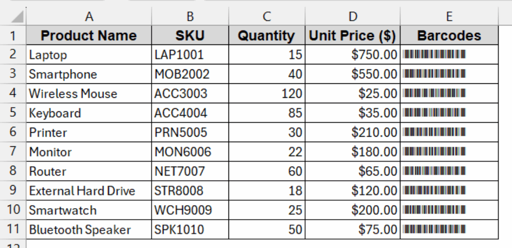 How to Create Code 39 Barcode Font in Excel (3 Suitable Ways) - Excel ...