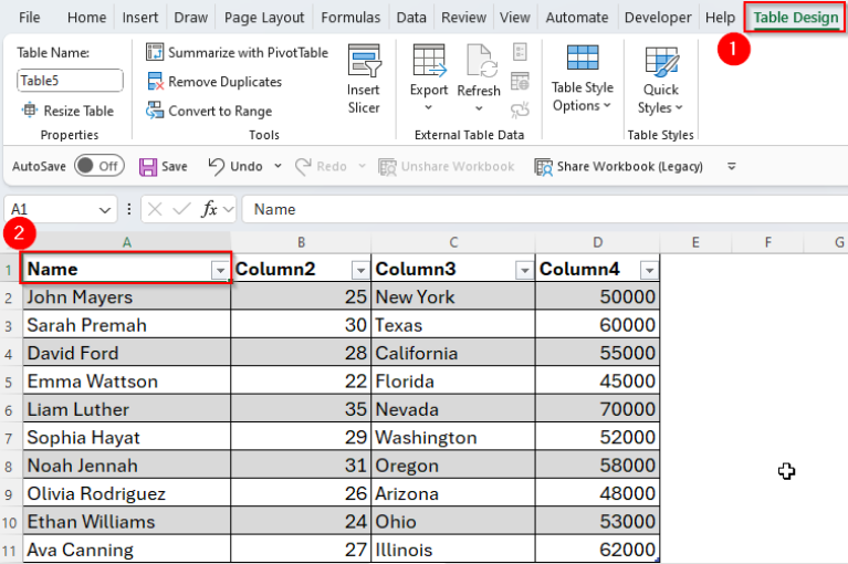 How to Create Column Headers in Excel (4 Suitable Ways) - Excel Insider