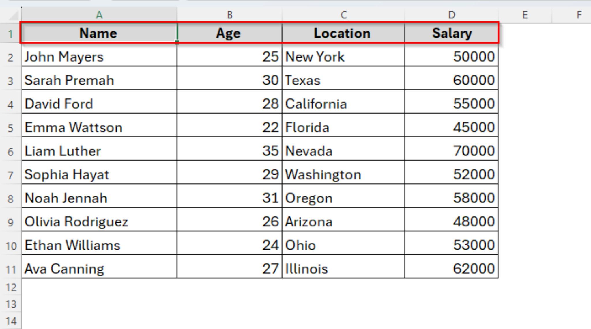 How to Create Column Headers in Excel (4 Suitable Ways) - Excel Insider