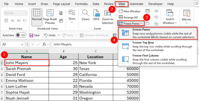 How to Create Column Headers in Excel (4 Suitable Ways) - Excel Insider