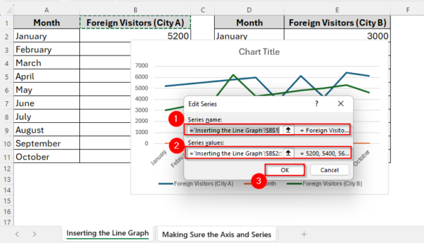 How to Make a Line Graph in Excel with Two Sets of Data - Excel Insider