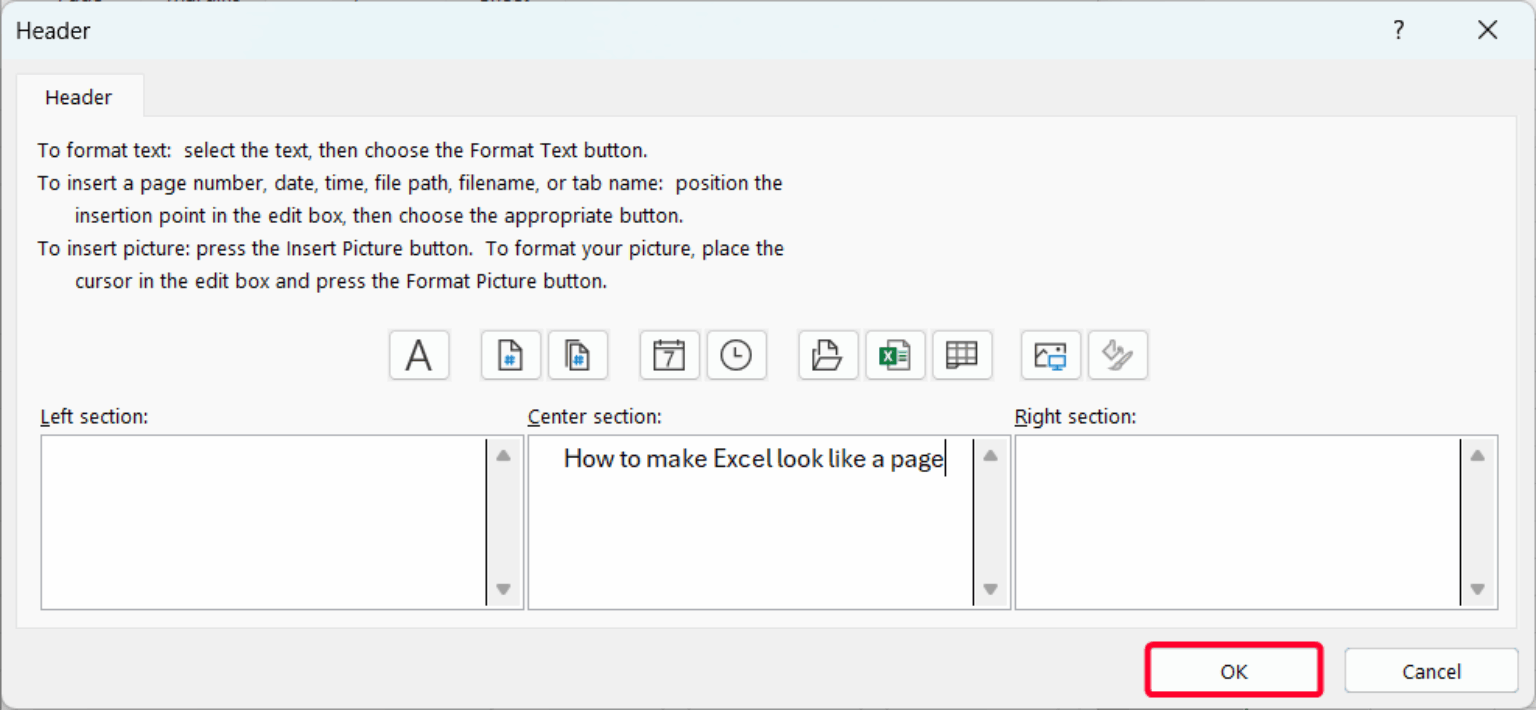 How to Make Excel Look Like a Page (with Simple Steps) - Excel Insider