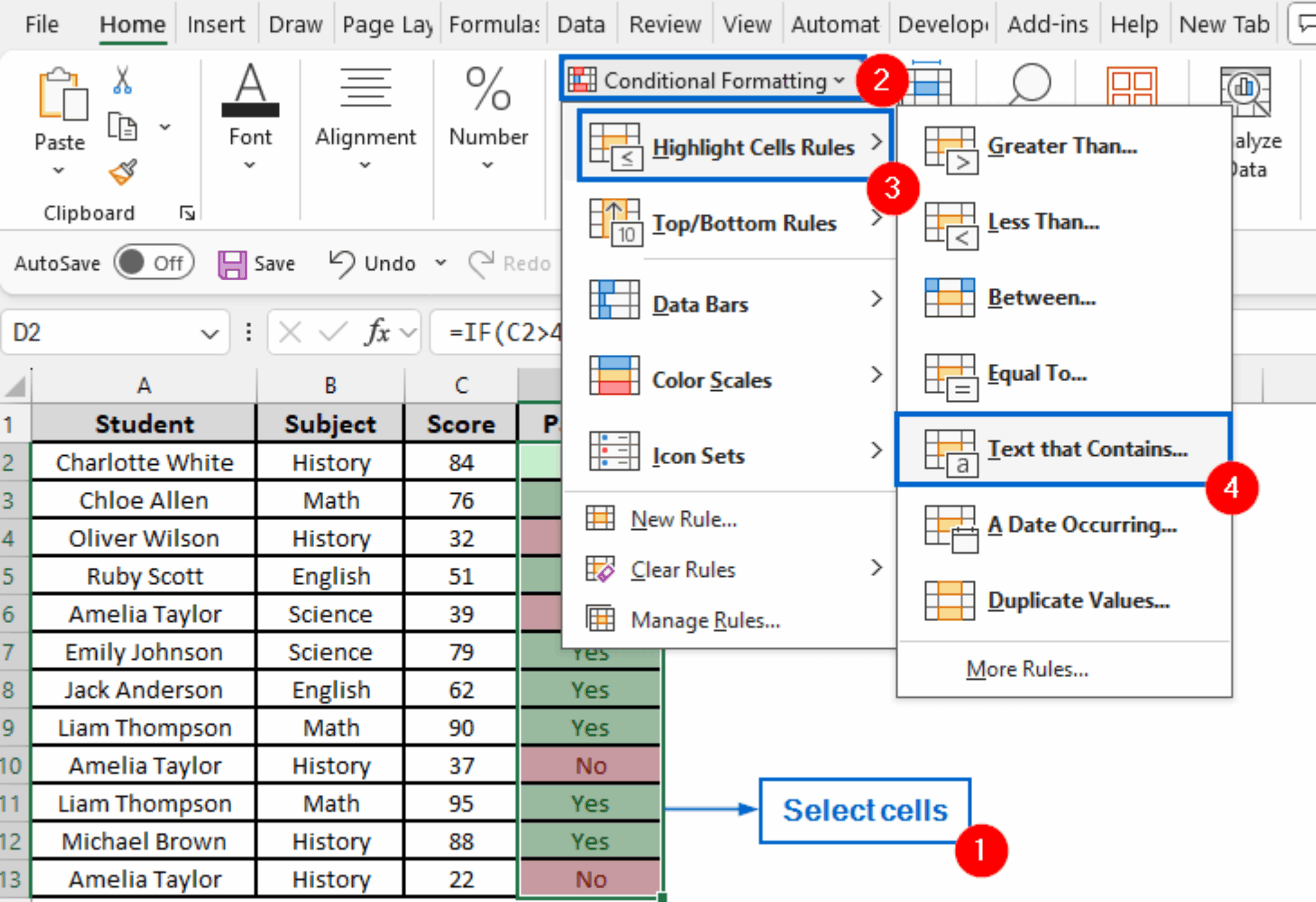 How to Make Yes Green and No Red in Excel (5 Examples) - Excel Insider