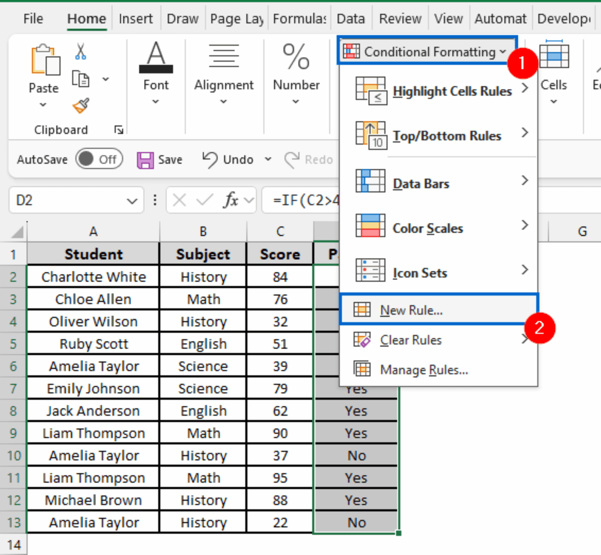 How to Make Yes Green and No Red in Excel (5 Examples) - Excel Insider