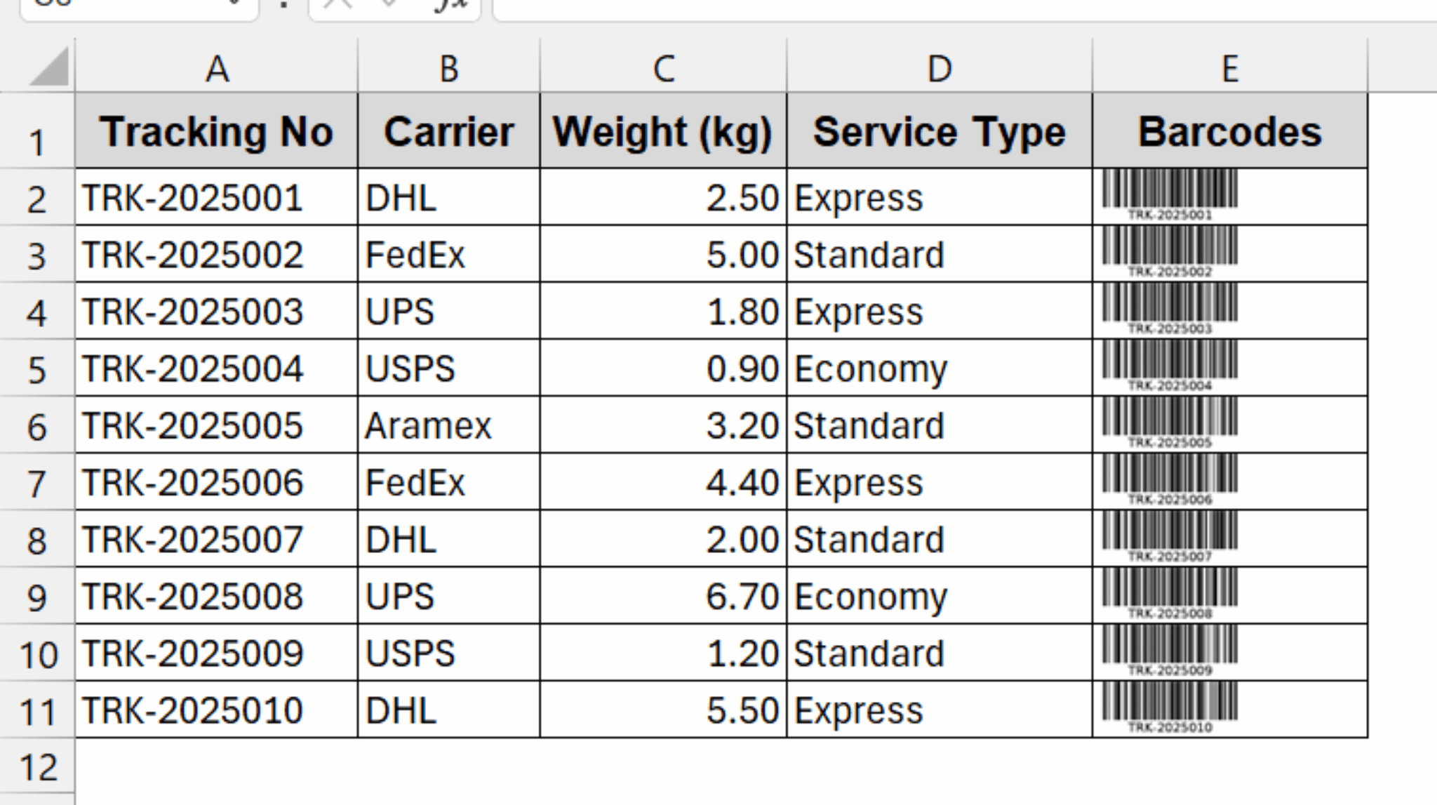 How to Create & Use Code 128 Barcode Font in Excel - Excel Insider