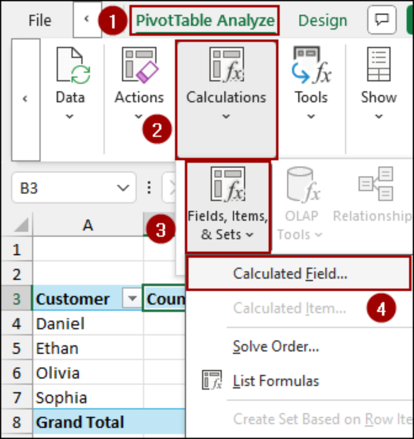 How to Count Using Calculated Field in Excel Pivot Table - Excel Insider