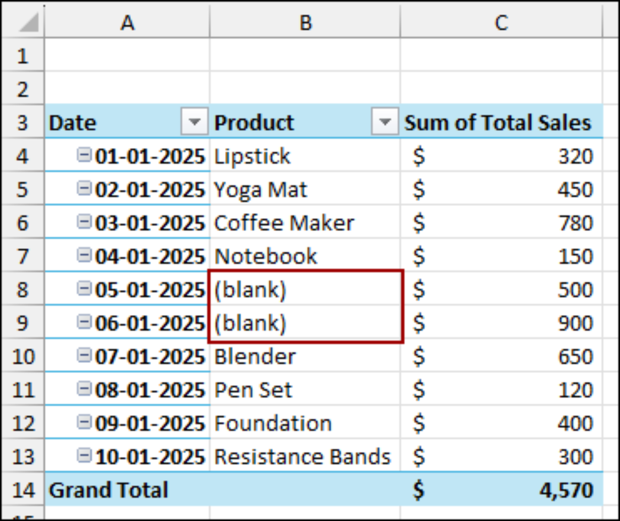 How to Remove Blank from Excel Pivot Table (4 Suitable Ways) - Excel ...