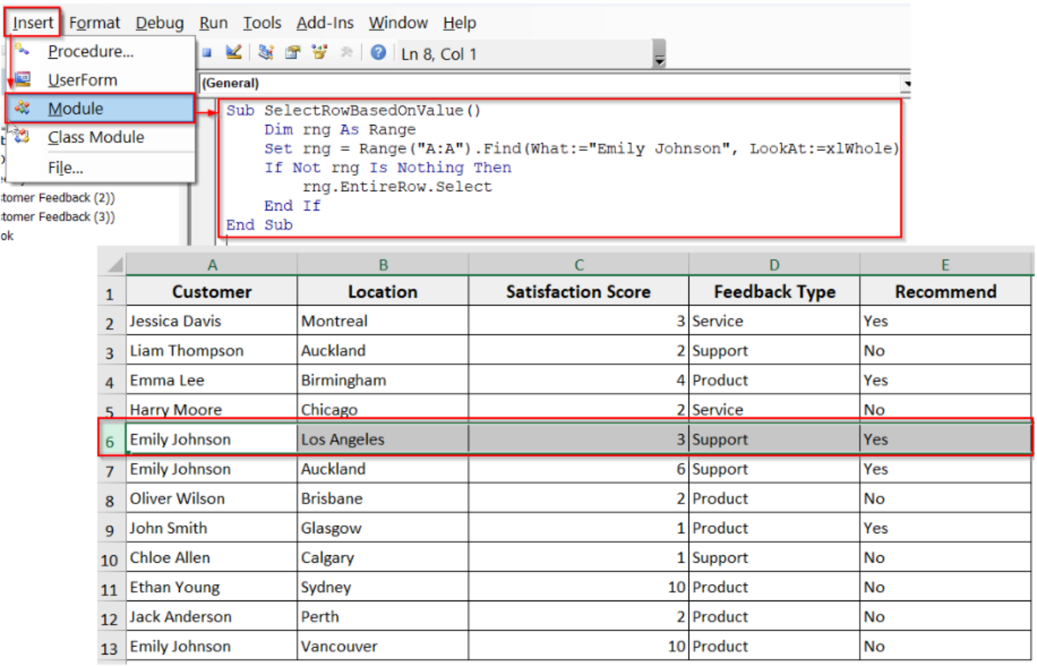 How to Select Range Based on Cell Value with Excel VBA - Excel Insider