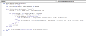 How to Select Range Based on Cell Value with Excel VBA - Excel Insider