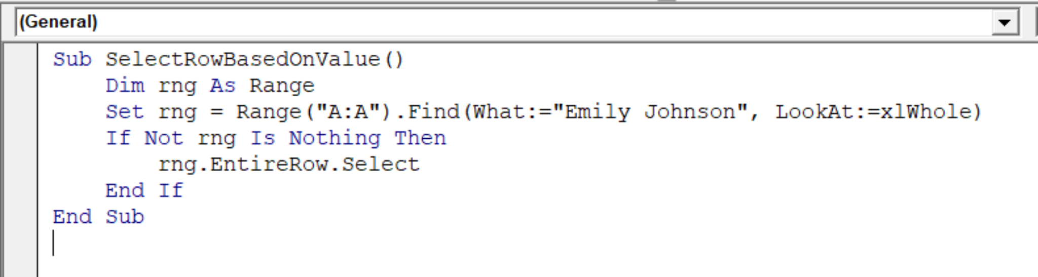 How to Select Range Based on Cell Value with Excel VBA - Excel Insider