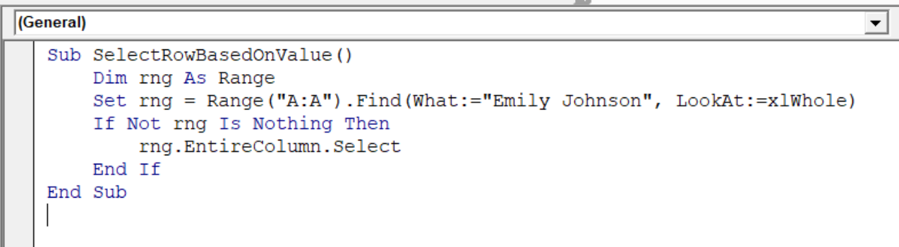 How to Select Range Based on Cell Value with Excel VBA - Excel Insider