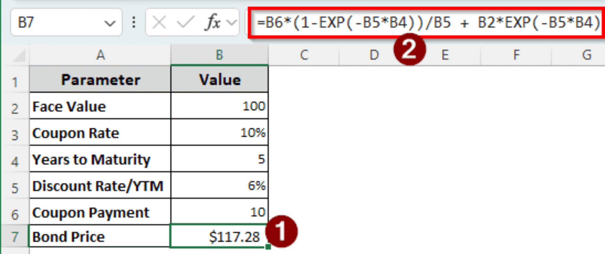 How to Use Bond Valuation Formula in Excel (4 Examples) - Excel Insider