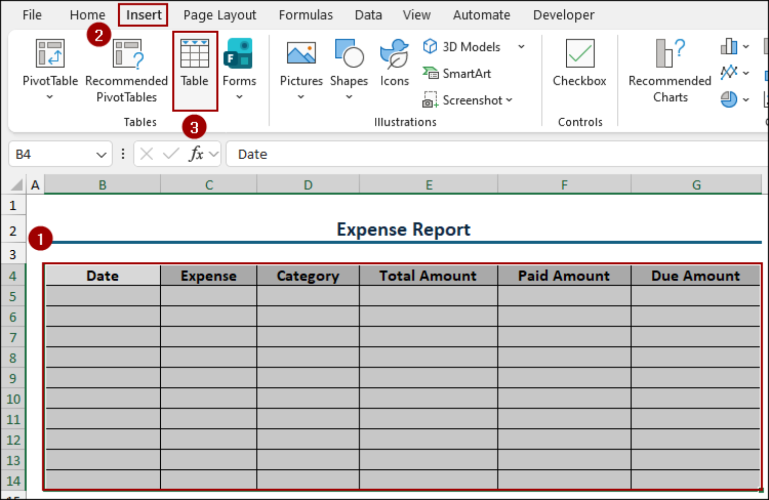 How to Create an Expense Report in Excel (with Easy Steps) - Excel Insider