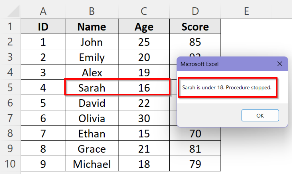 How to Use Exit Sub in VBA: 3 Different Examples - Excel Insider