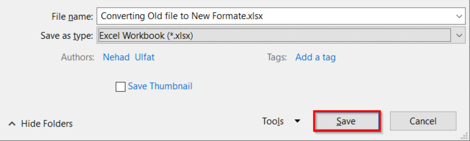 How to Convert Old Excel Files to a New Format (2 Suitable Ways ...