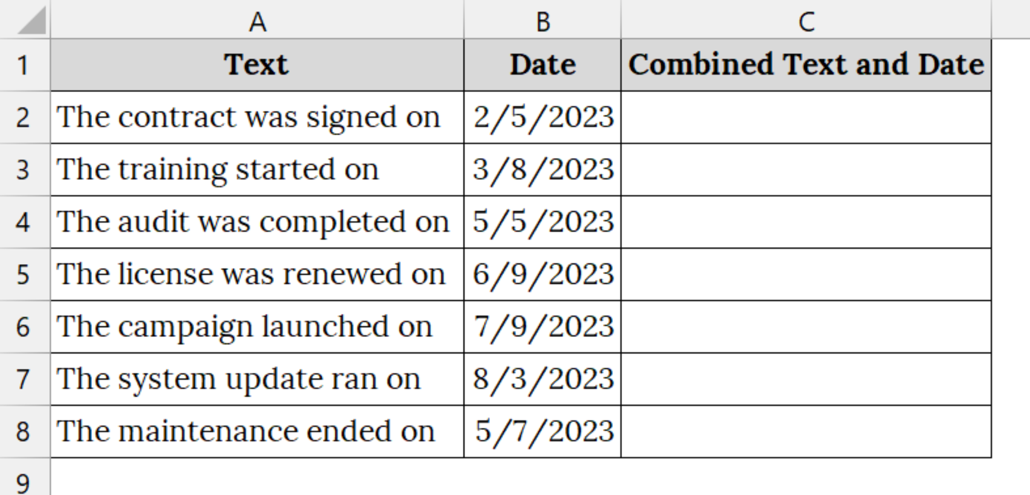 How to Combine Date and Text in Excel (4 Suitable Methods) - Excel Insider