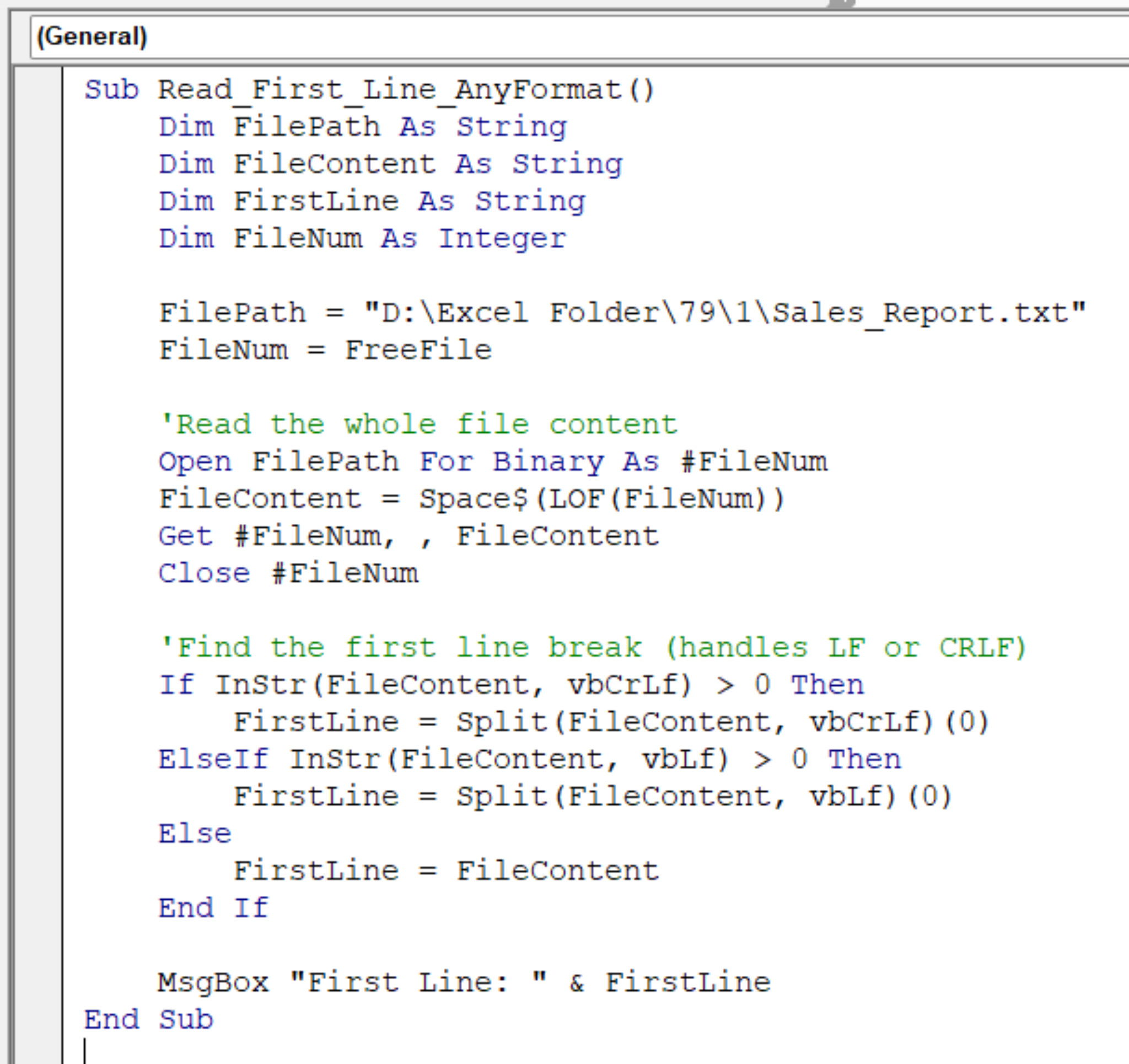 How to Read a Text File Line by Line in Excel VBA (4 Methods) - Excel ...