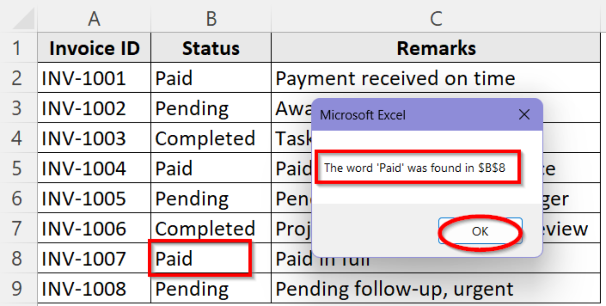If Cell Contains Value Then Return a Specific Output in Excel VBA ...