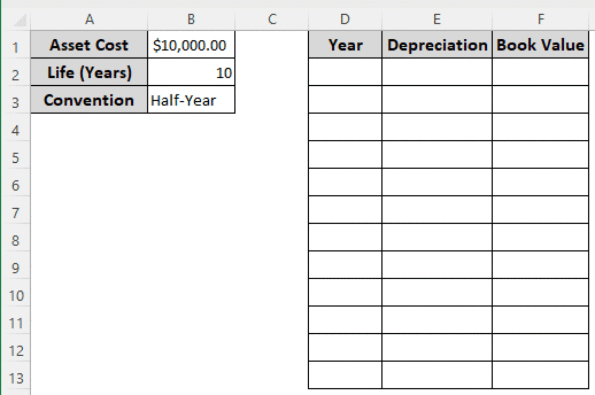 How to Calculate MACRS Depreciation in Excel (3 Examples) - Excel Insider