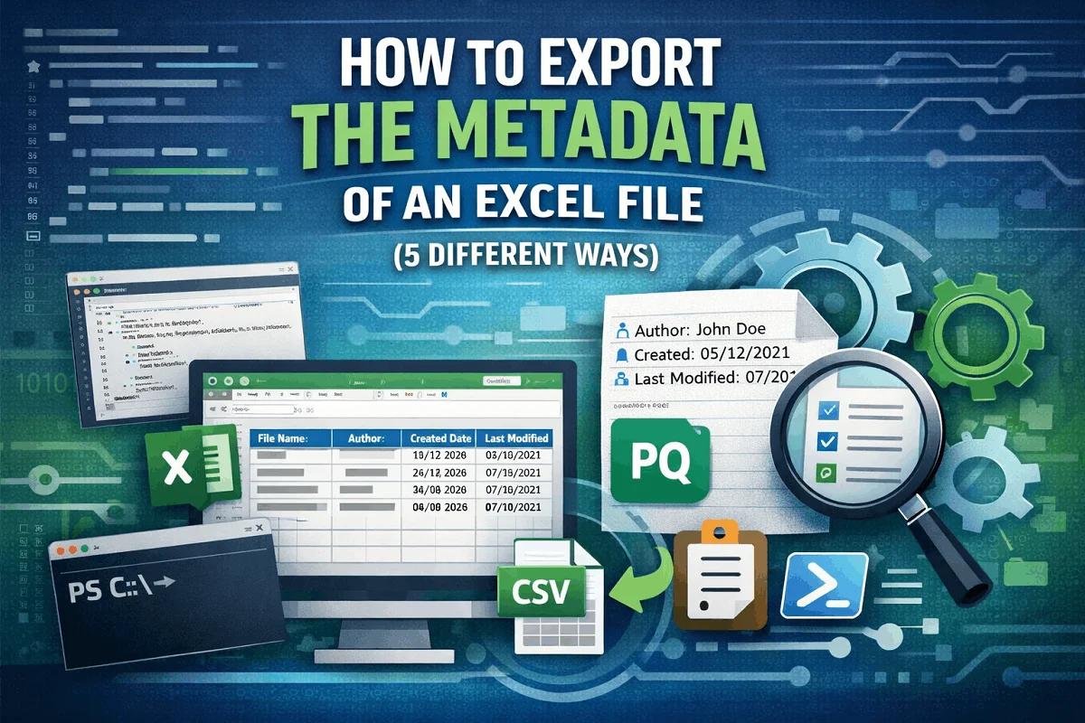 How to Export the Metadata of an Excel File (5 Different Ways) - Excel ...