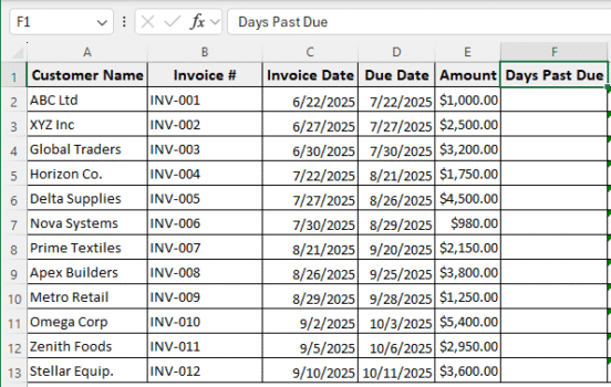 How to Create an Aging Report in Excel (with Detailed Steps) - Excel ...