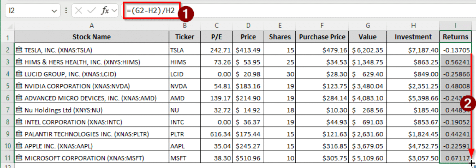How to Track a Stock Portfolio in Excel (with Detailed Steps) - Excel ...