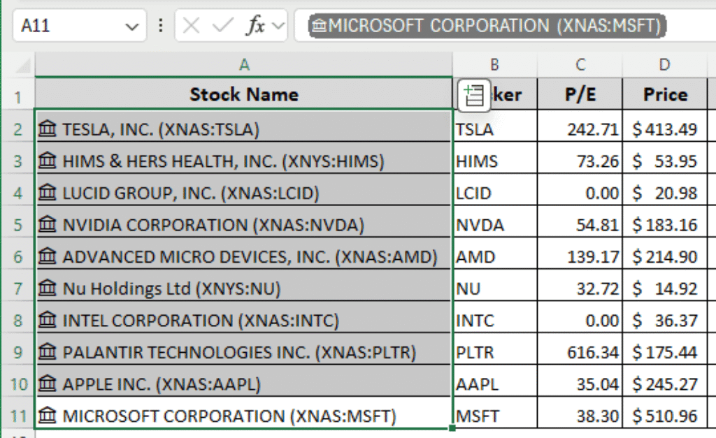 How to Track a Stock Portfolio in Excel (with Detailed Steps) - Excel ...