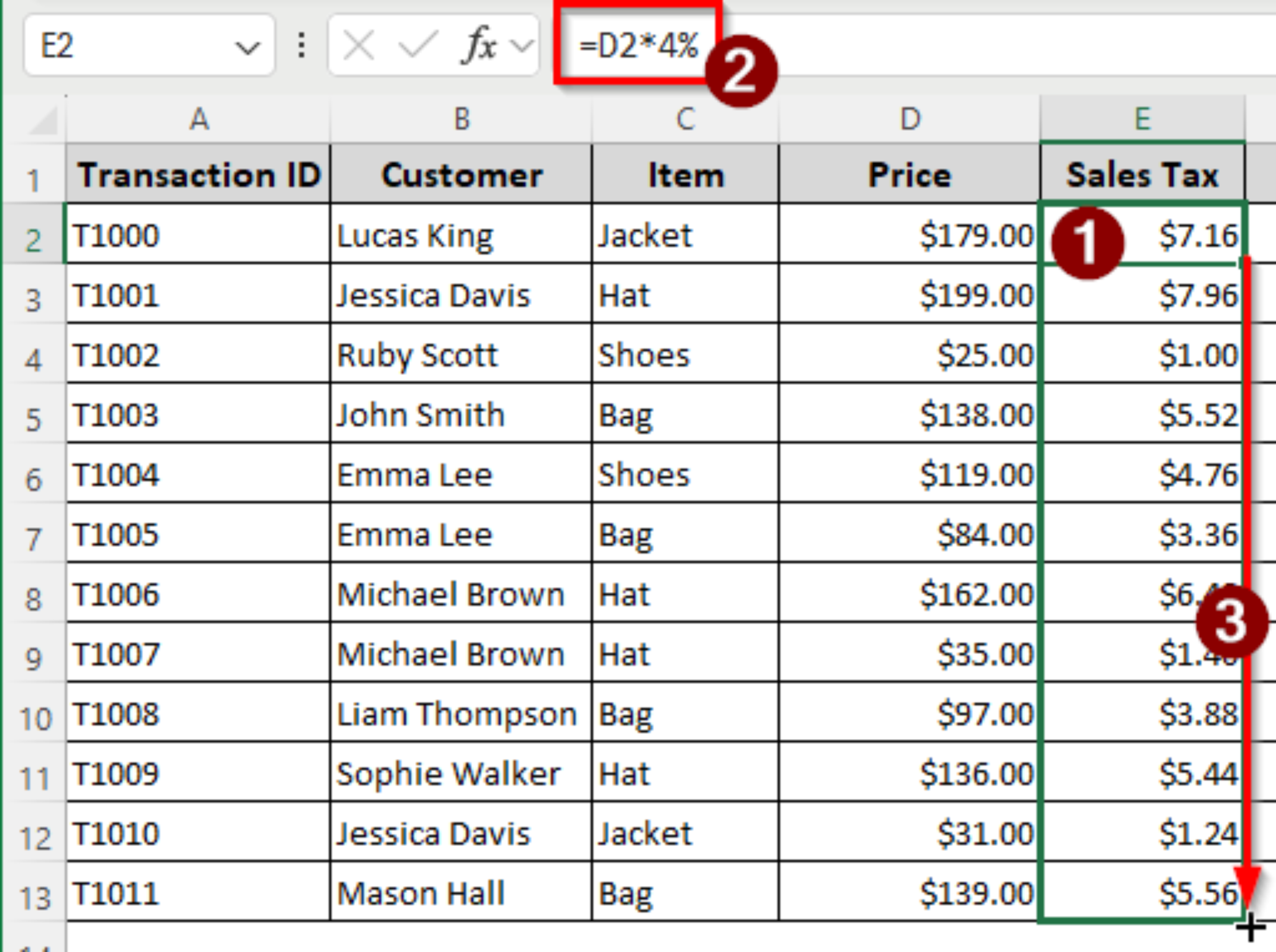 How to Use Sales Tax Formula in Excel (Including VBA) - Excel Insider