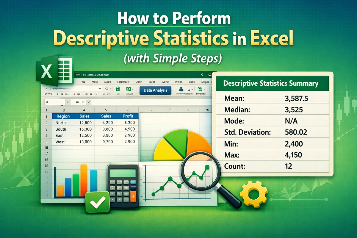 How to Perform Descriptive Statistics in Excel (with Simple Steps ...